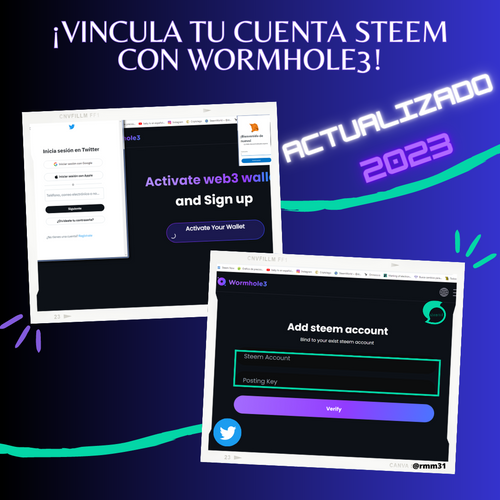 Tutorial: Como Vincular tu Cuenta Steem con Wormhole3, Actualizado ...